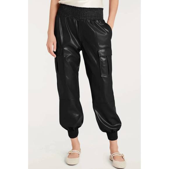 Fate | Pants & Jumpsuits | New Fate Faux Leather Cargo Jogger Pants In ...